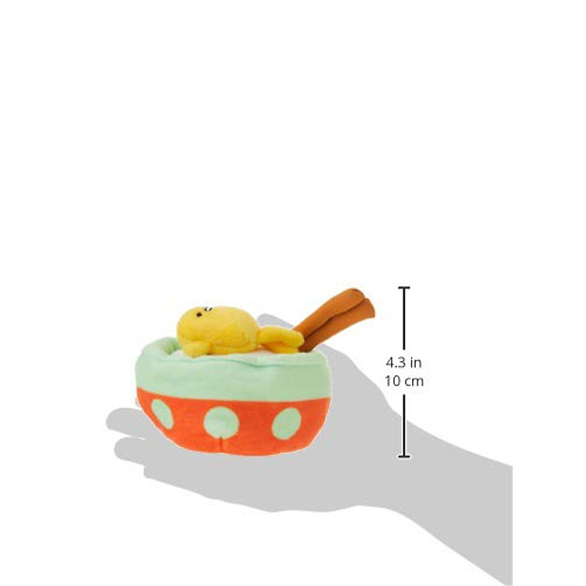 GUND Sanrio Gudetama the Lazy Egg Plush, Gudetama with Noodles, Stuffed Animal for Ages 1 and Up, 4.5”