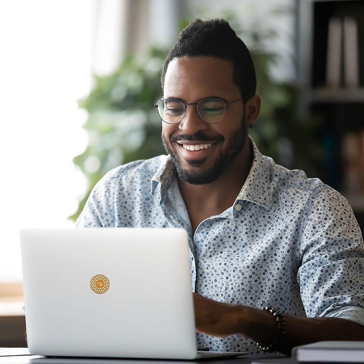 Energydots smartDOT | EMF Support for Electro-Stress from Wireless Devices – Cell Phones, Laptops, Wi-fi Routers | Orange, 5 Pack