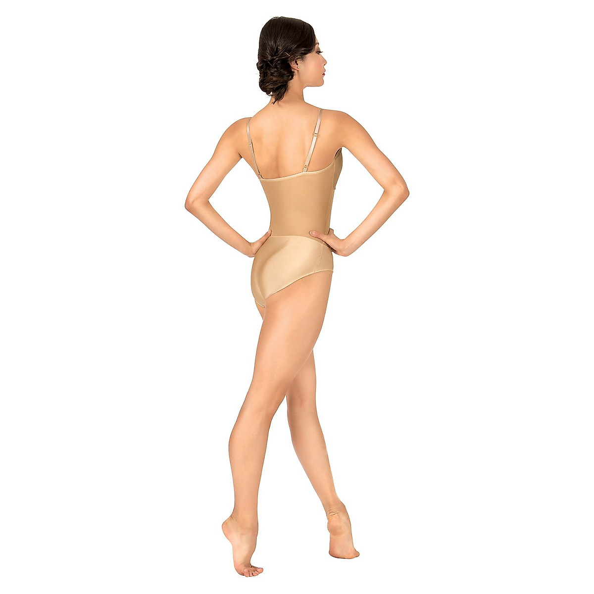 Natalie Dancewear Adult Plus Size Undercover Camisole Undergarment Leotard N237WNUD2X Caramel 2X