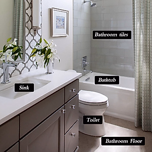 Lenicany 6Pack Pumice Stone for Toilet Cleaning Bowl Stick,Powerfully Cleans Hard Water Rings, Calcium Buildup & Stains, Suitable for Cleaning Toilet, Bathtubs, Kitchen Sink, Grill