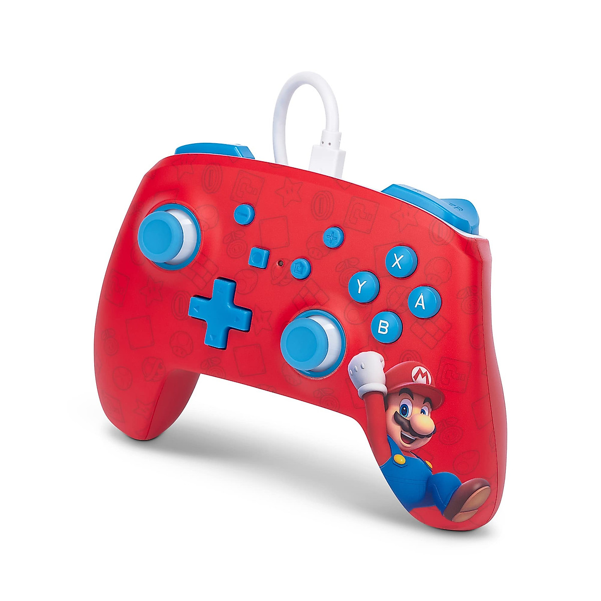 PowerA Enhanced Wired Controller for Nintendo Switch - Woo-hoo! Mario, Gamepad, game controller, wired controller, officially licensed