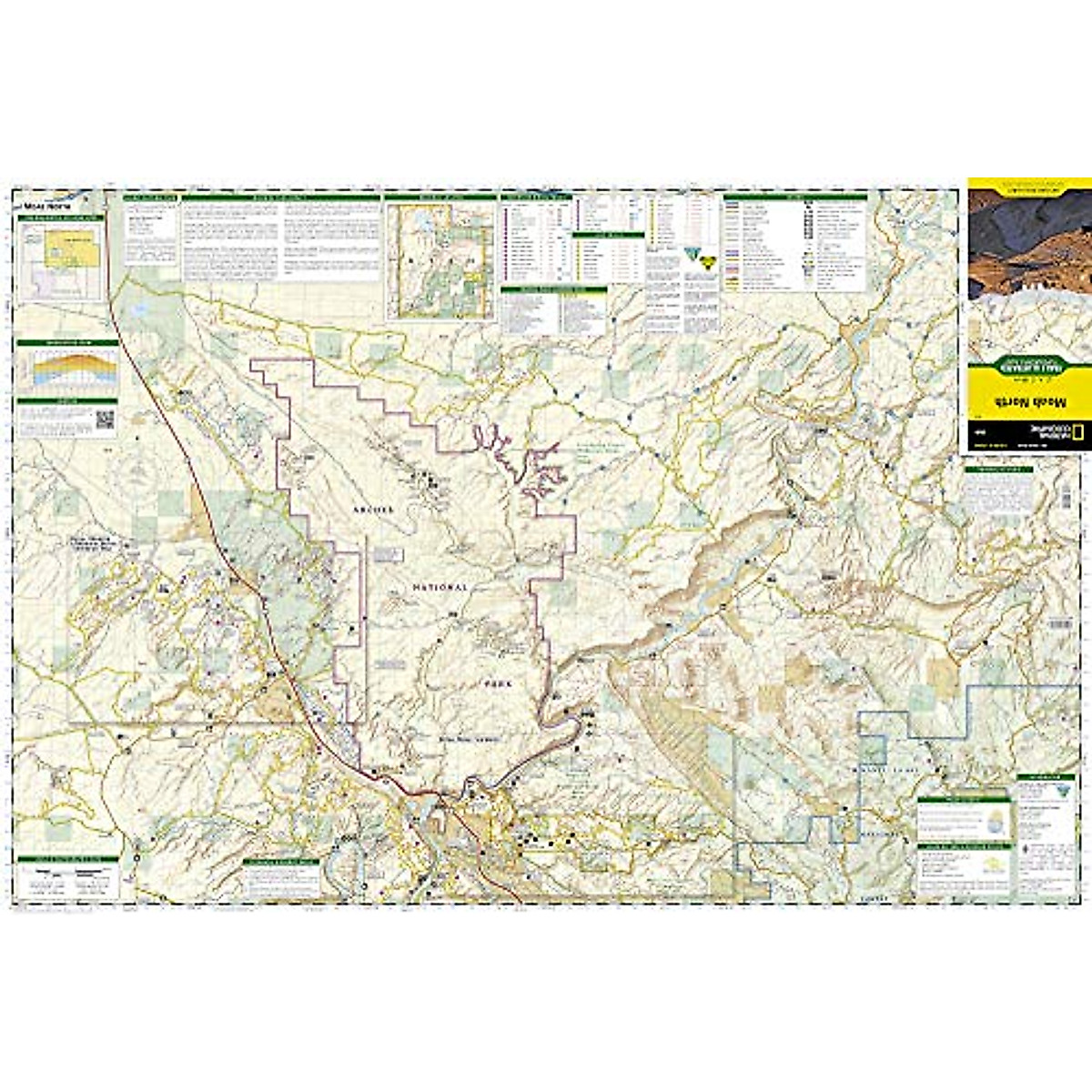 Moab [Map Pack Bundle] (National Geographic Trails Illustrated Map)