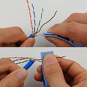 Network Cable Untwist Tool, Engineer Wire Straightener for CAT5/CAT5e/CAT6/CAT7 Wires Pair Separator Tools Quickly & Easily Untwists (3)