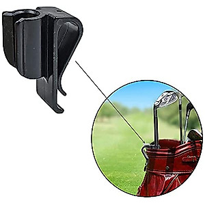Alovexiong 2 Pack Golf Putter Clip Golf Bag Clip on Putter Clamp Holder Golf Putter Clip Organizer Ball Marker for Golf Accessories