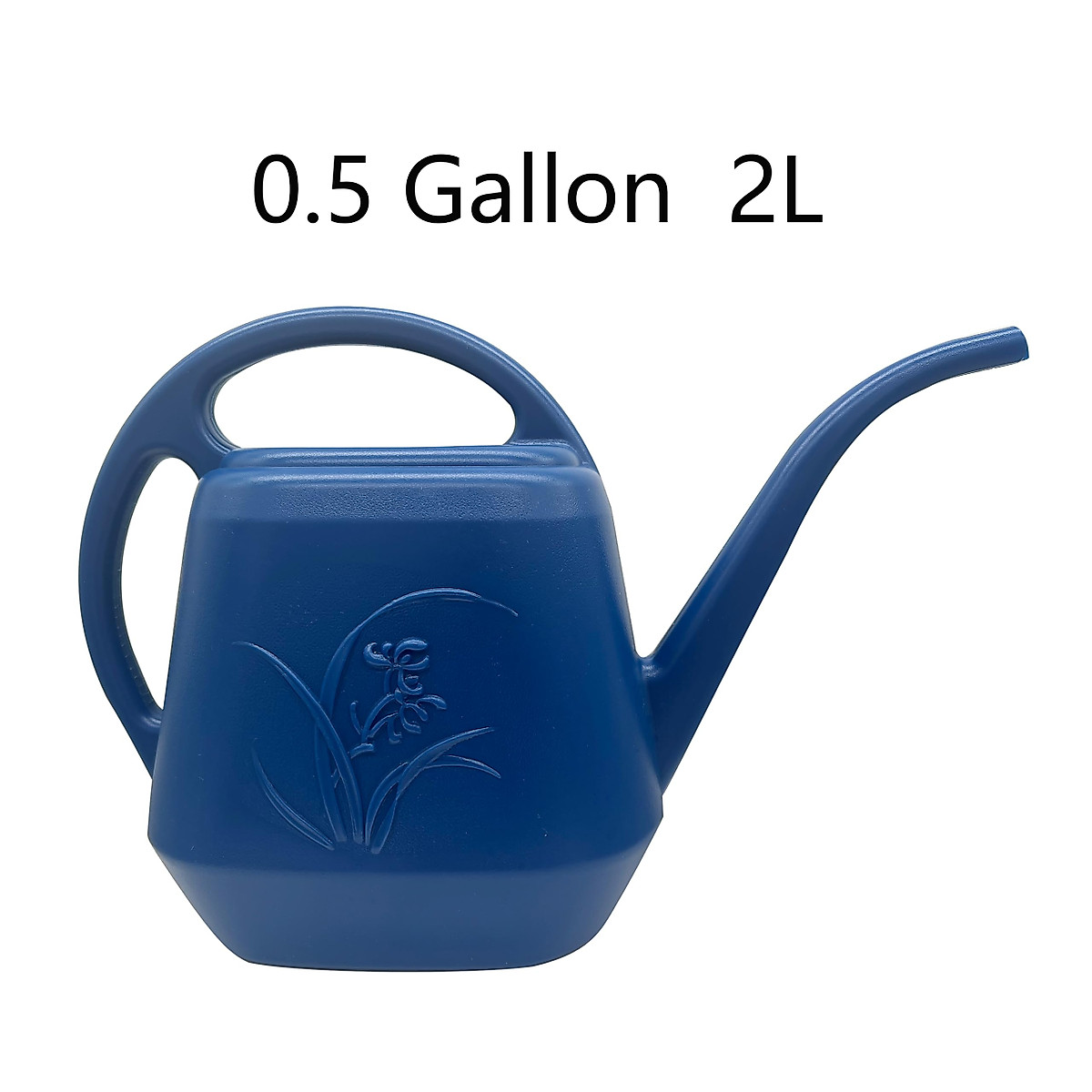 UFANME Plant Watering Can with Long Spout for Inoor and Outdoor - 1/2 Gallon - Blue