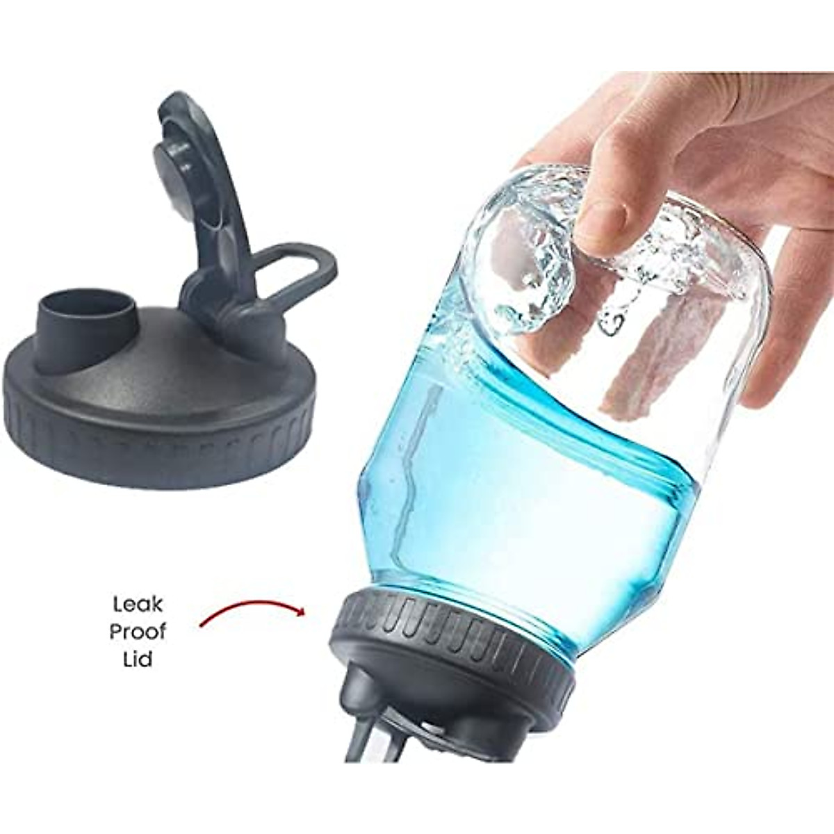 4Pack Mouth Mason Jar Pour Spout Lid, Wide Mason Jar Lids, Canning Lids with Flip Top Lid Leak-Proof Seal for Pouring, Drinking and Airtight Storage(Light Gray/Light Pink/Black/Light Blue）