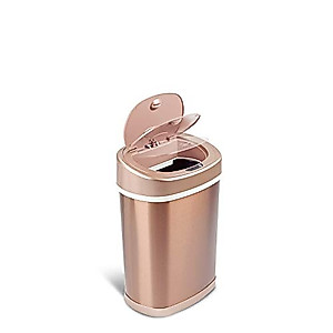 Nine Stars DZT-15-9GD Trash Can, Small, Gold