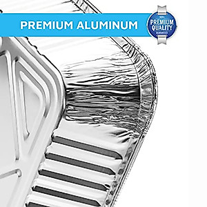 MontoPack Aluminum Foil Pans Half Size Roasting Chafing Pan | Bulk 30 Pack of 9x13 Tins for Cooking, Baking & Catering | Heavy Duty Disposable Cookware Steam Table Trays for Buffet & Food Prepping