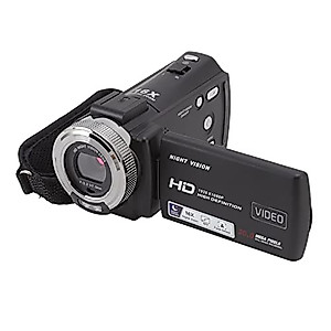 Estink HD Digital Video Camera, 30MP Digital Camera with 3.0 Inch Screen, 16X Digital Zoom,1080P Full HD Video, Wireless Control, Infrared Night Vision Function, Maximum Support 128GB Memory Card(US)