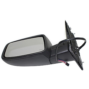 Kool Vue Driver Side Power Heated Mirror for Ram 1500 2014-2018 Manual Fold Without Signal Light & Puddle Lamp Textured With Remote Entry Group Package, w/o Towing Package