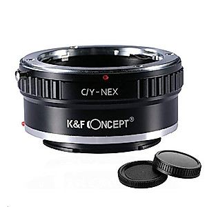 K&F Concept Lens Adapter Ring for Contax Yashica to Sony E Mount a6000 a6300 a6500 a5000 a5100 a3500 a3000 Alpha A7 A7R a7S a7II a7RII a7SII a7III a7RIII and a9