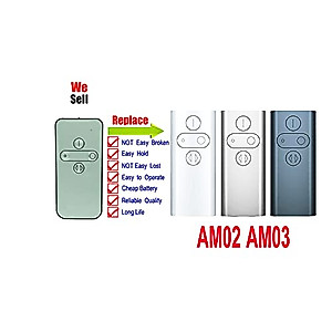 Easytry Remote Control for Dyson AM02 AM03 919591-03 919591-01 9387063 Tower Air Multiplier Fan