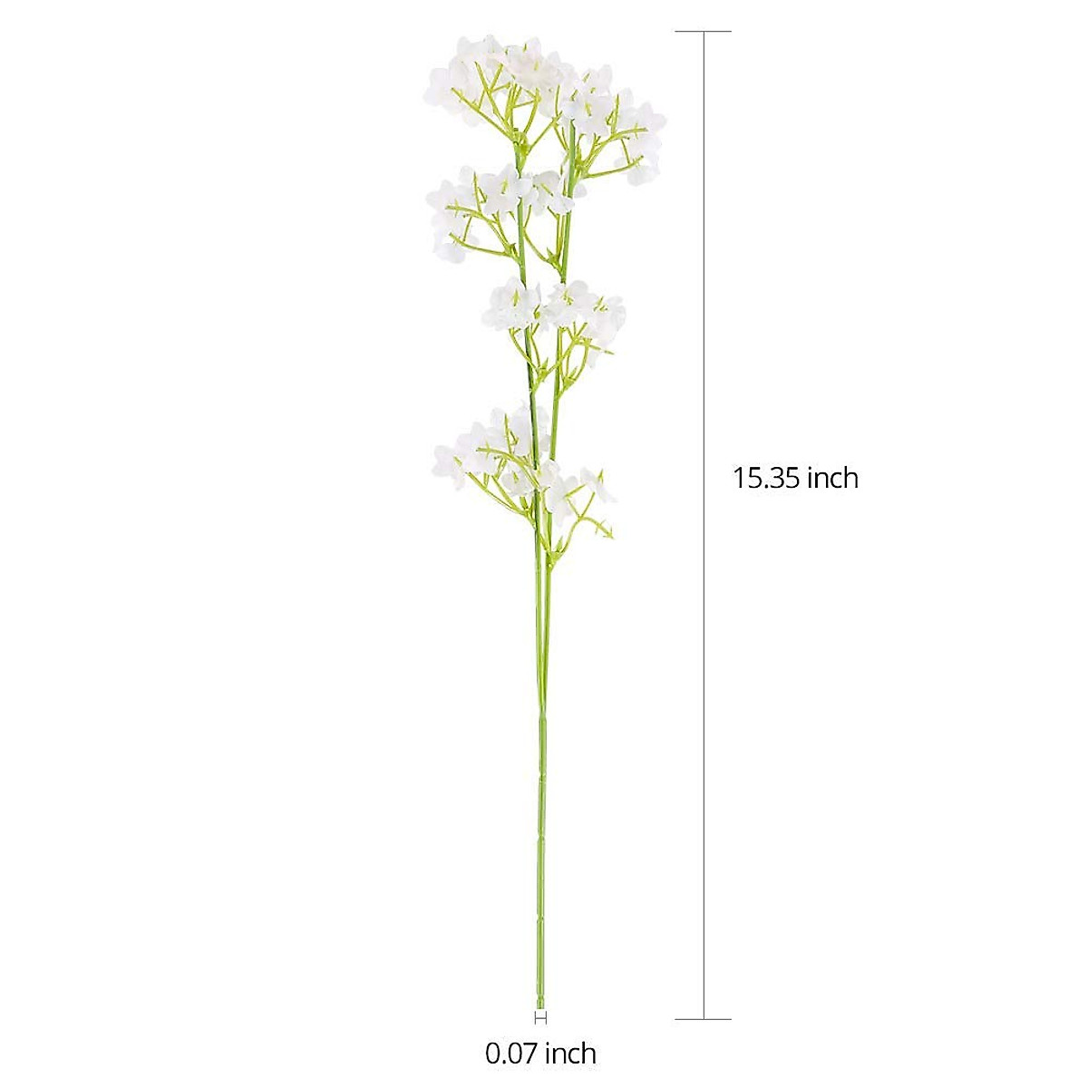Bringsine Baby Breath Gypsophila Deco White Colour Artificial Flowers for Wedding 40 Pieces/lot