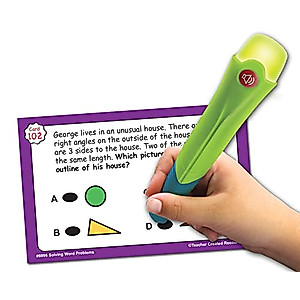 Teacher Created Resources Power Pen Learning Cards: Solving Word Problems Grade 4 (6999)