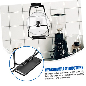 BESTOYARD restaurant pot lid organizer home pot lid holder pot lid holders for kitchen cabinet wear-resistant pot lid organizer home pan cover rack Multifunction Storage rack aluminum alloy