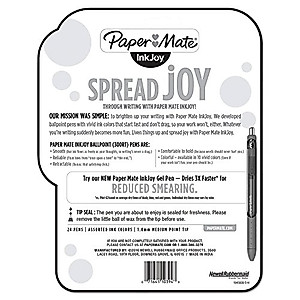 Paper Mate 1945926 Inkjoy 300 RT Retractable Ballpoint Pen, 1mm, Assorted, 24/Pack