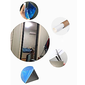 MANMAOHE 2Pcs Large Flexible Mirror Sheets 19.7x39.4 Inch Self Adhesive Non Glass Mirror Tiles Plastic Cuttable Full Body Mirror Sheet Large Mirror Stickers for Bathroom Bedroom Home Wall Decor(2pcs)