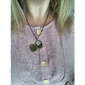 Fajewellery Vintage Engraved Flower Locket Picture Pendant Necklace for Women