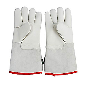 U.S. Solid 13.8"/35cm Long Cryogenic Gloves LN2 Liquid Nitrogen Protective Gloves from