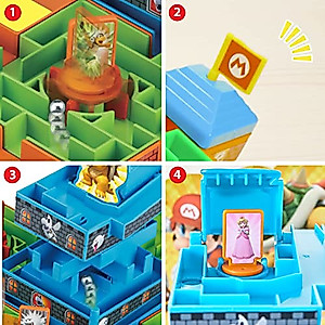 EPOCH Super Mario Maze Game Deluxe - Single Player Tabletop Action Game for Ages 4+