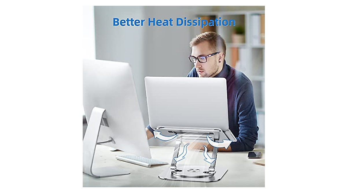 MCHOSE Ergonomic 360° Rotating Laptop Stand - Adjustable Riser