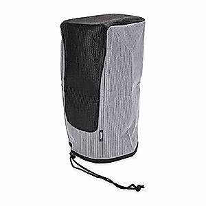 Camco Electric Tongue Jack Head Cover- Protects Your Electric Tongue Jack from Harmful UV Rays, Excess Moisture and Dirt and Debris (48356), Black,Grey