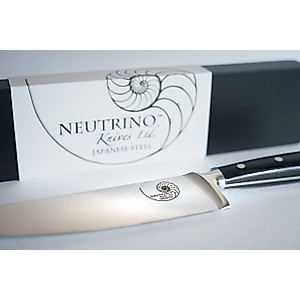 NEUTRINO Pro Chef Knife, 8-Inch Blade, High Carbon Japanese Stainless Steel, Full Tang Handle, Razor Sharp Kitchen Knife for Chopping & Dicing