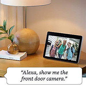 Echo Show (2nd Gen) | Premium 10.1” HD smart display with Alexa – stay connected with video calling - Charcoal
