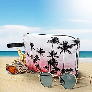 Rolling Nomad Tyvek Zippered Pouch, Wet Bikini Bag, Travel, Toiletry, Pool, Beach Essential, Waterproof, Summer Must Haves, 11.5x8.5x2 (Medium)