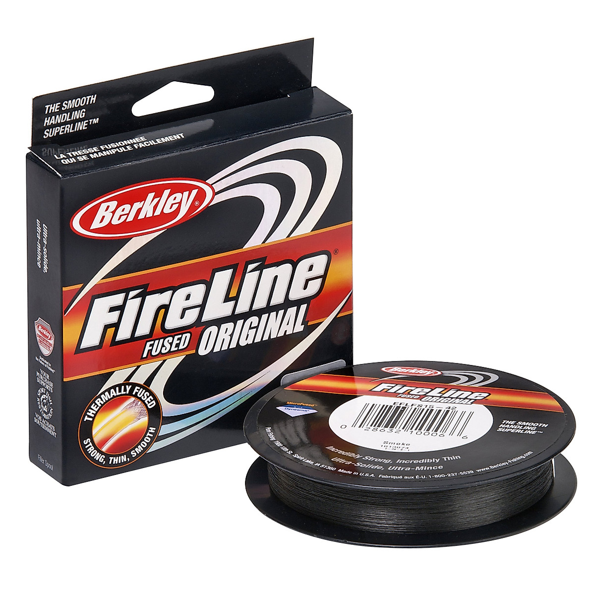 Berkley Fireline Fused Original Superline 300 Yd Spool(6/2-Pound,Smoke)