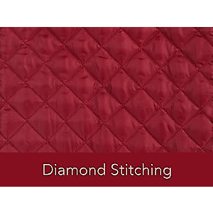 Covermates Keepsakes - Adjustable Glassware Storage - Padded Protection - ID Window - Stain Resistant - Machine Washable - China Storage-Red