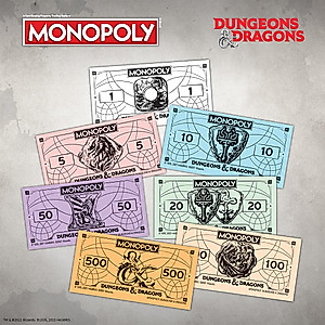 Monopoly Dungeons & Dragons | Collectible Monopoly Featuring Familiar Locations and Iconic Monsters from The D&D Universe, 2-6 Players