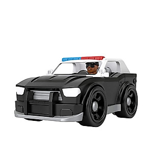 Fisher-Price Imaginext Super Cruiser, Push-Along Toy Police car and Character Figure Set for Preschool Kids Ages 3-8 Years