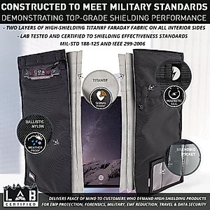 Mission Darkness NeoLok Non-Window Faraday Bag for Tablets (+ Secure Magnetic Closure) // Device Shielding for Law Enforcement & Military, Data Security, Anti-Hacking & Anti-Tracking Assurance