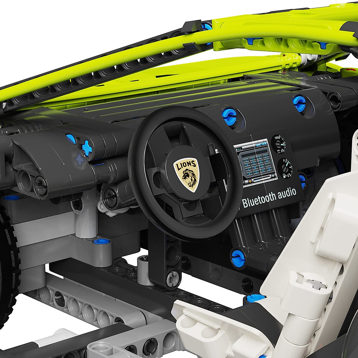 NEWRICE Super Sports Car Building Kit,1:10 Scale Car Model Building Blocks Toys,Adult Collectible Race Car,for 14+ Year Boys,Adult(2209Pieces)