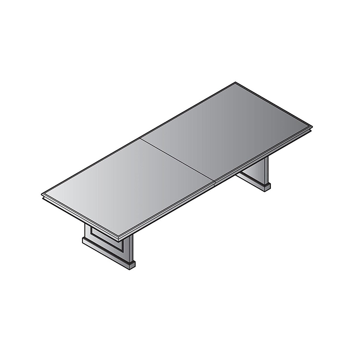 Thaweesuk Shop New 8 FT Cherry Finish Executive Rectangle Shaped Real Wood Conference Table Legs Traditional Racetrack Boardroom Meeting Room Office Table Desk Furniture 96" L x 48" W x 30" H of Set