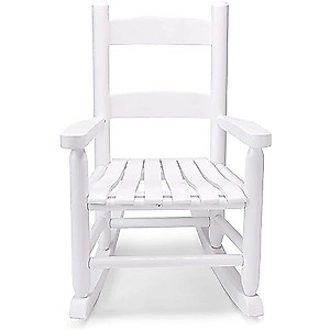 Mint Bucket Brands Emilie Children’s Rocking Chair by Troutman Chair Company, Indoor & Outdoor Rocking Chair for Nursery - Ages 9 Months Old with Supervision up to 3 Years Old, Natural Finish