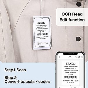 NIIMBOT B21 Inkless Label Maker, Mini Thermal Label Maker Compatible with iOS & Android, for Home Organization, Business, Barcode, QR Code, with 1 Pack 1.96x1.18 inch White Label, Red