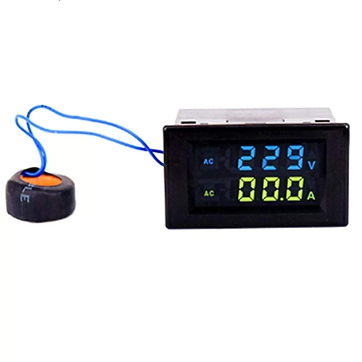 LCD Voltmeter, D85-2042A Double Digital Display LCD Voltmeter Ammeter AC80-500V Voltage Meter Current Meter Tester