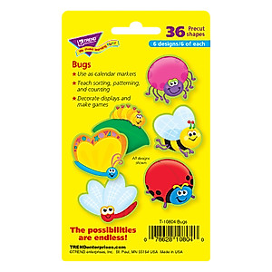 TREND enterprises, Inc. Bugs Mini Accents Variety Pack, 36 ct