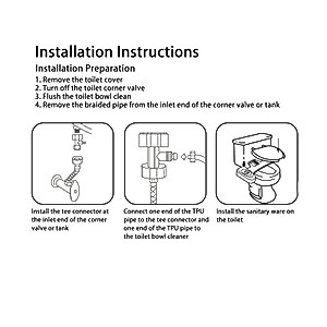 Fafeicy Bidet Toilet Attachment, Toilet Self Sprayer Toilet Bidet Smart Gentle Toilet Self Sprayer for Men Women Children Elderly (1/2)