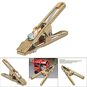 260/300/500A Brass A-shape Ground Welding Earth Clamp Welder Earth Ground Cable Copper Grip Clip Clamp for Welding Machine (260A)