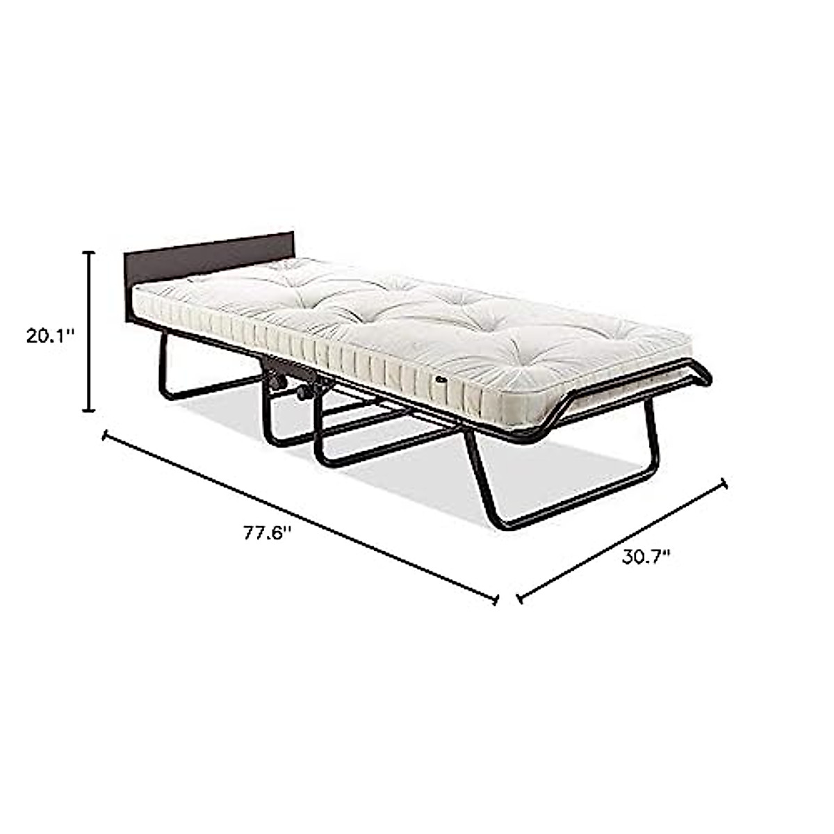 Jay-Be Visitor Folding Guest Bed with Micro e-Pocket Spring Mattress, Regular