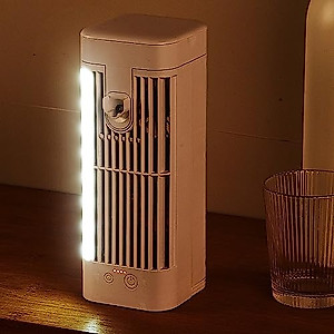 Latest Version Summer Air Conditioners, High Power Automatic Remote Head Air-Conditioner, USB Air-Conditioner Humidifier with 3-Speed with Automatic Head Shaking for Office Bedroom