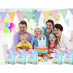 XGELUL Narwhal Party Favors Candy Bags with Stickers - Narwhal Goodie Gift Treat Bags - Narwhal Themed Birthday Party Supplies