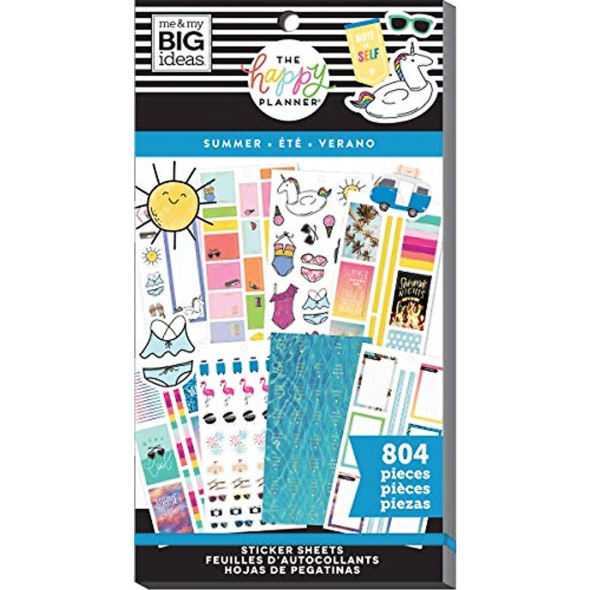 ME & MY BIG IDEAS Happy Planner STCKRS, Summer, 804/Pkg