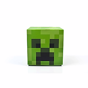 Minecraft Creeper LED Mood Light Creeper Lamp Mood Lighting Battery Powered | Collectible Mood Lamp | Green Mood Light LED Creeper | 5 Inches Tall