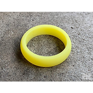 Women's Yellow Silicone Ring