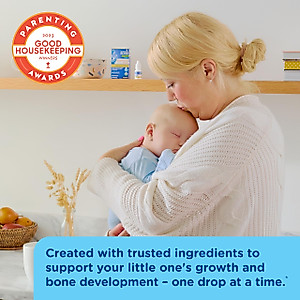 Mommy's Bliss Organic Baby Vitamin D Drops, Promotes Healthy Growth and Bone Development, Supports Immunity, Age Newborn+, 45 Servings, Pack of 4