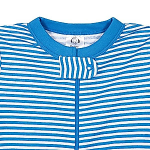 Gerber Baby Boys' 2-Pack Footed Pajamas, Space Blue, 12 Months